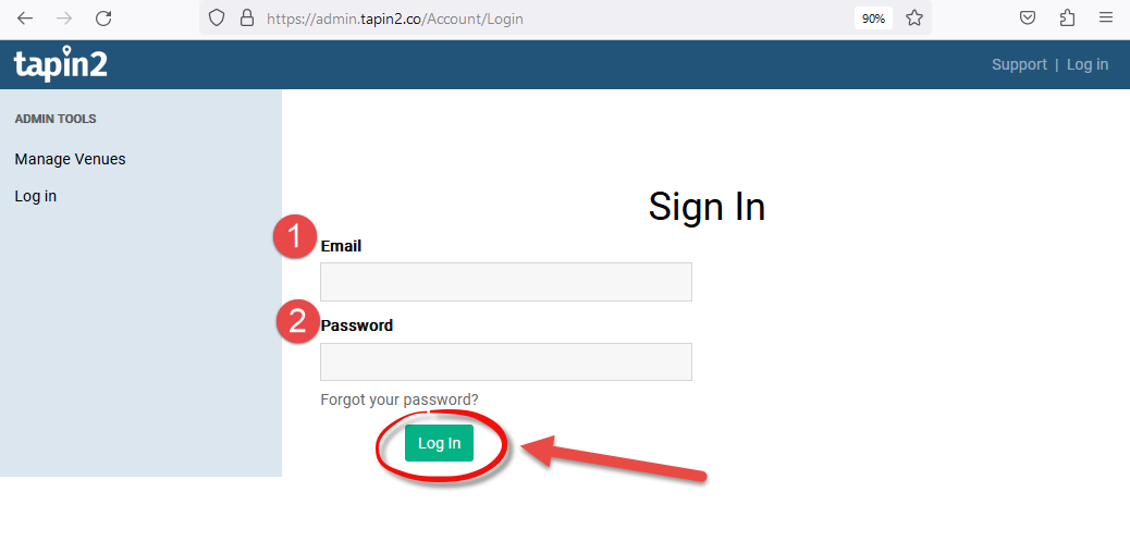 How to create a new Admin User – Tapin2 Knowledge Base