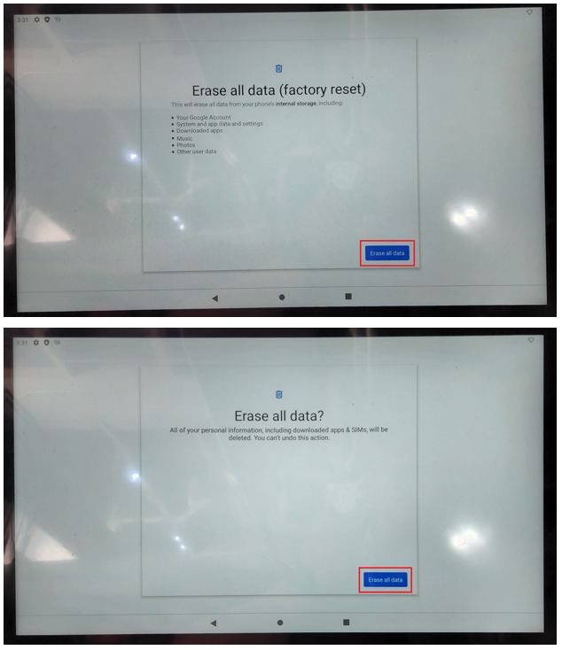 Factory Reset v4 Elo from Android Settings – Tapin2 Knowledge Base