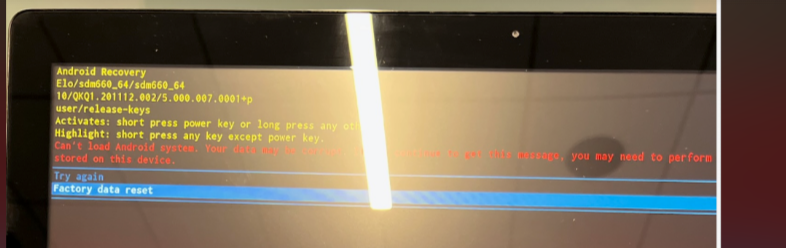 How to restore ELO operation from Android Recovery screen – Tapin2 ...