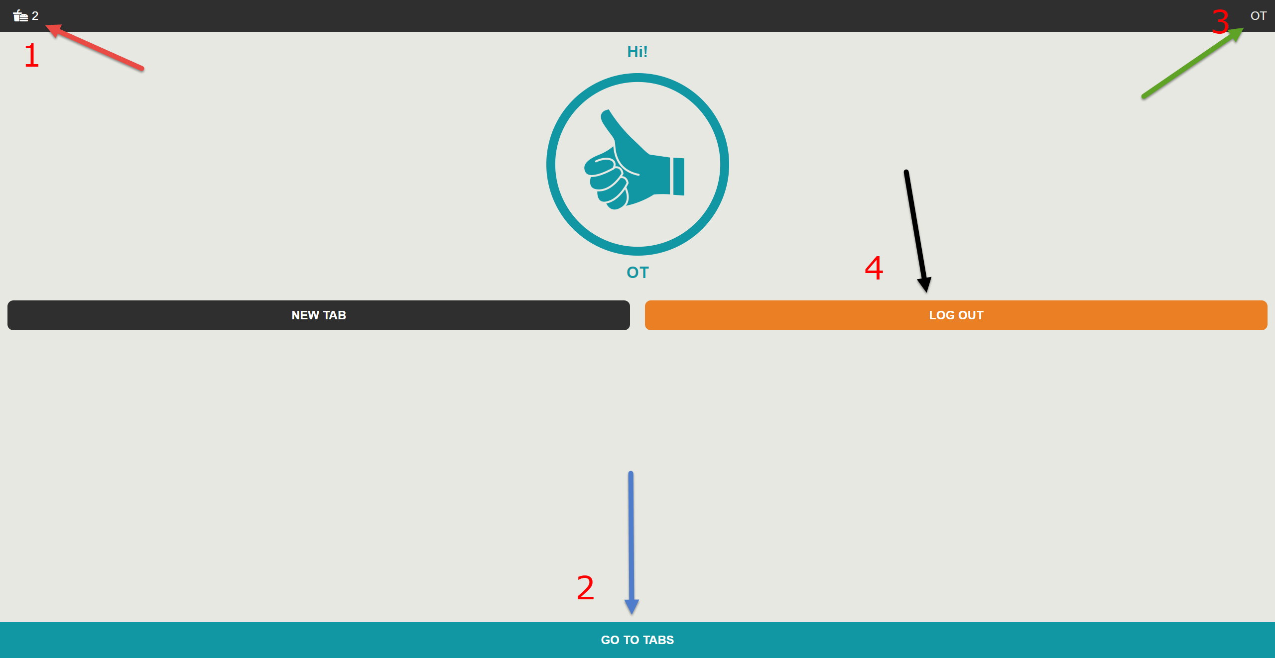 Order Taker Managing Tabs – Tapin2 Knowledge Base