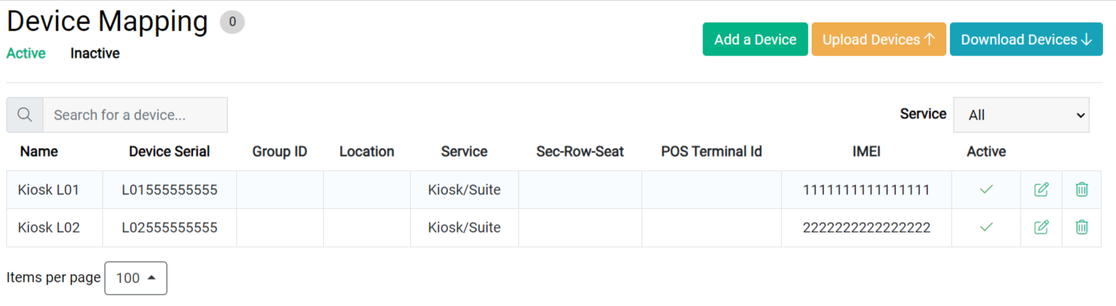 How to find a venue's list of hardware devices – Tapin2 Knowledge Base