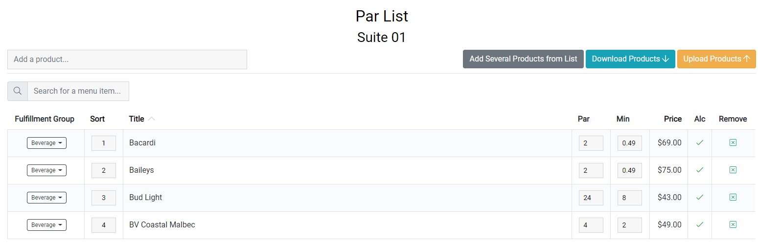 How to create, manage and apply par levels – Tapin2 Knowledge Base