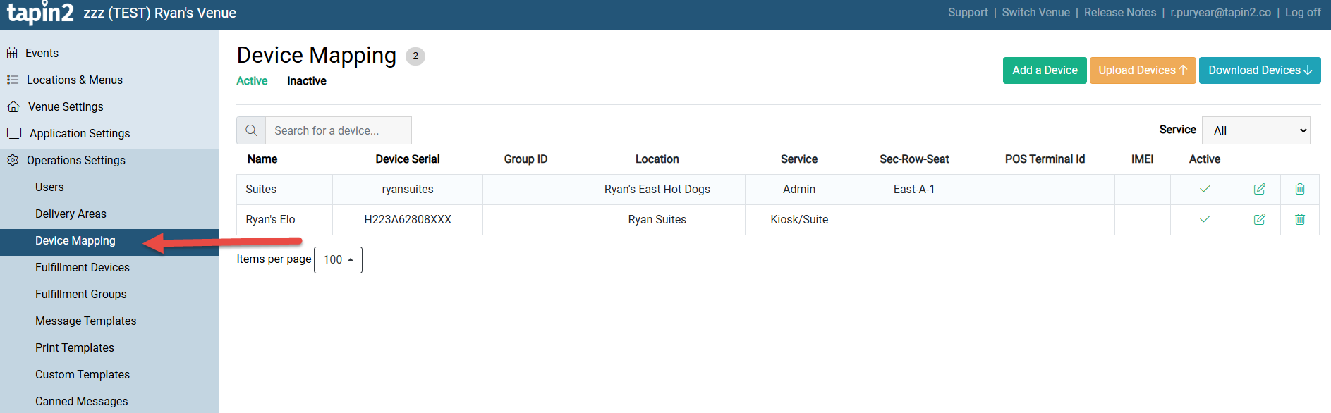 How To add a device in device mapping. – Tapin2 Knowledge Base