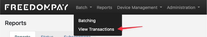 How to pull transaction reports from the Freedompay portal – Tapin2 ...