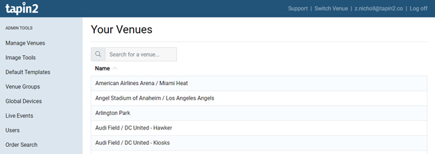 Logging in to the Admin Portal – Tapin2 Knowledge Base