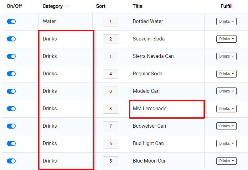 Change the order of Products in a Menu – Tapin2 Knowledge Base